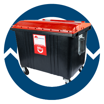 Bestel jouw rolcontainer bij Omrin Bedrijfsafval | Omrin